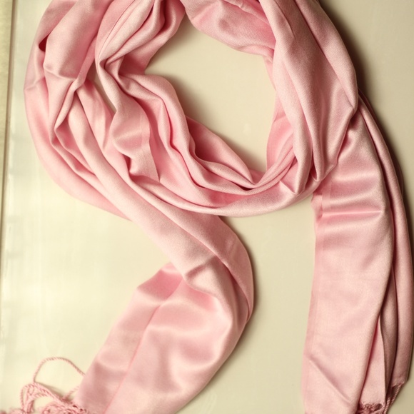 Accessories | Bundle Of 7 Baby Pink Scarf | Poshmark